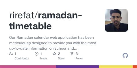 Github Rirefatramadan Timetable Our Ramadan Calendar Web