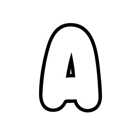 Large Alphabet Bubble Letters For Classroom Big Letters Templates