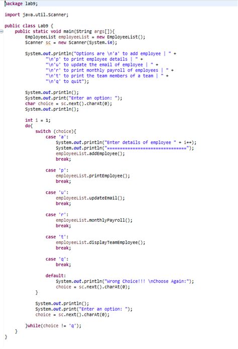 Solved CST8132 Object Oriented Programming Lab 10 Chegg