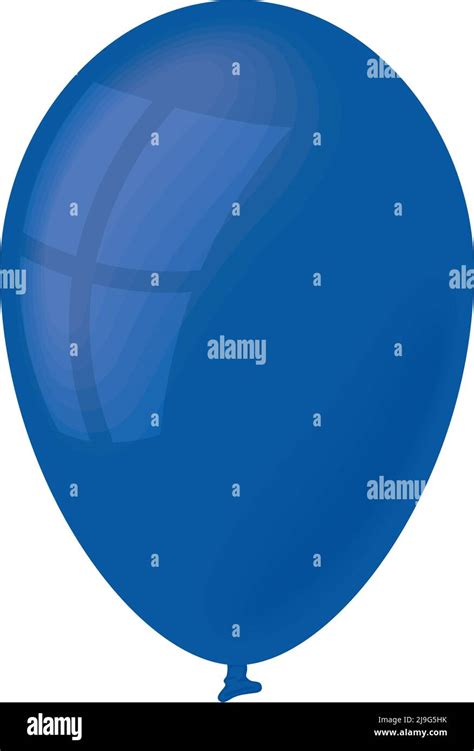 Blue Balloon Helium Floating Icon Stock Vector Image And Art Alamy