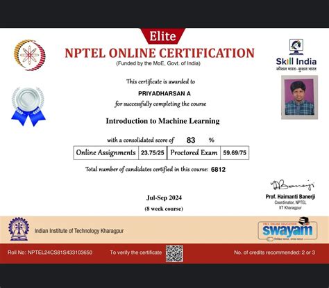 Priyadharsan A On Linkedin Learningneverstops Nptel