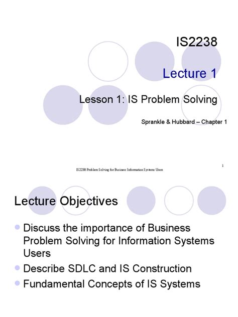 Lesson 1 Is Problem Solving Sprankle And Hubbard Chapter 1 Pdf