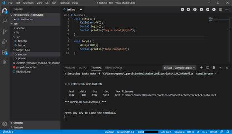 Workbench Not Flashing The Firmware I Think It S Flashing Developer Tools Particle