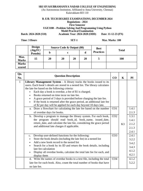 Model Exam Qp Python S10 Pdf Computer Science Software Engineering