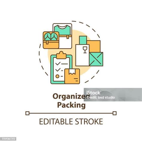 2d 단순 얇은 선형 다채로운 정리 포장 아이콘 2차 도형에 대한 스톡 벡터 아트 및 기타 이미지 2차 도형 개념 계획 Istock
