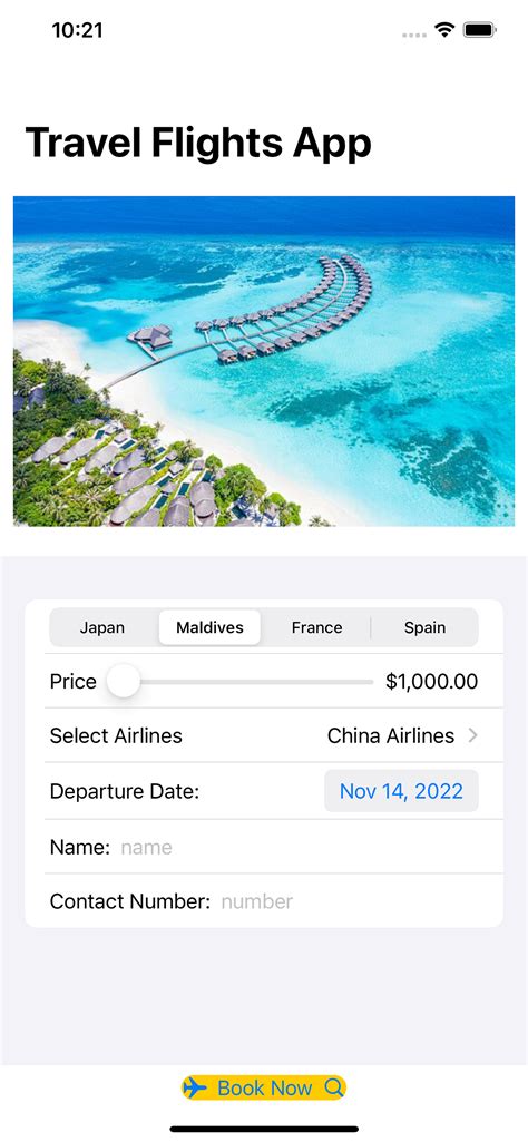 Travel Flights App 海大 Swiftui Ios Flutter App 程式設計 Medium