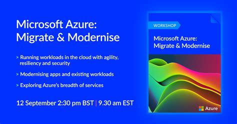 Workshop Migrate And Modernise Microsoft Azure 12 Sept
