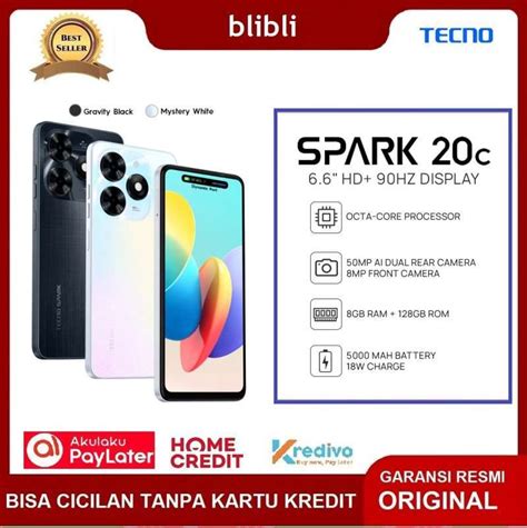 Jual Tecno Spark C Ram Gb Gb Gb Mp Ai Camera Dynamic Port Hd Hz Screen