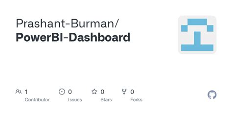 GitHub Prashant Burman PowerBI Dashboard