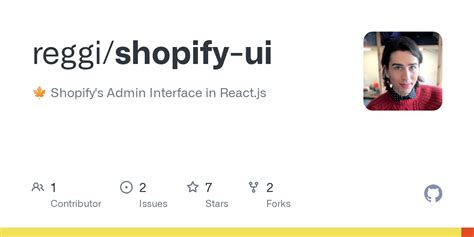 GitHub Reggi Shopify Ui Shopify S Admin Interface In React Js