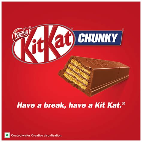 Nestle KitKat Chunky Milk Chocolate Biscuit Bars Pack 40 G Atelier