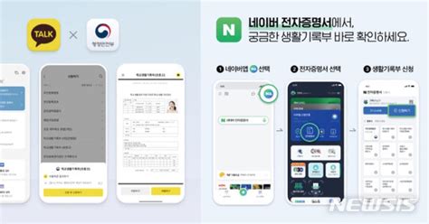 학교생활기록부·여권증명서도 카카오톡·네이버로 뗀다