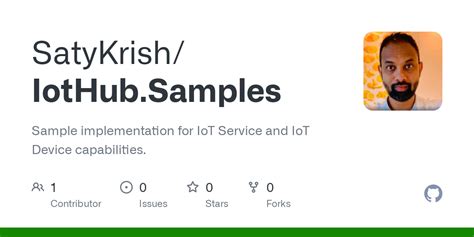 Github Satykrishiothubsamples Sample Implementation For Iot