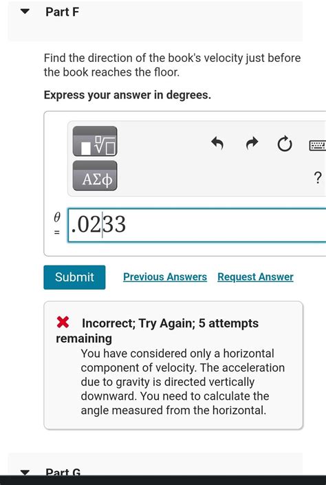Solved Find The Direction Of The Book S Velocity Just Before Chegg Com