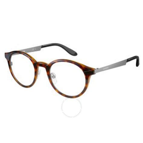 Carrera Unisex Silver Tone Rectangular Eyeglass Frames 5022v0ogc0049