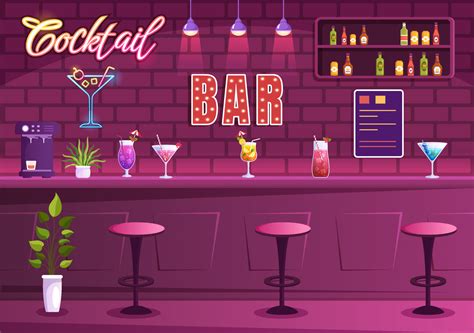 Cocktail Bar Or Nightclub With Friends Hanging Out With Alcoholic Fruit