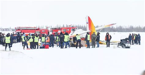 Passenger Plane Crashes Into The Snowy Runway Moments After Take Off