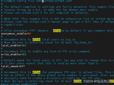 linux ftp服务 linux如何配置ftp服务器 允许其他机器通过匿名访问 csdn博客