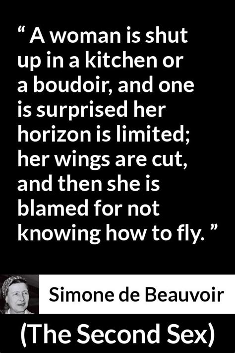 Simone De Beauvoir Quote About Woman From The Second Sex Artofit