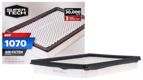 Super Tech 1070 Engine Air Filter Replacement Filter For Chrysler Or