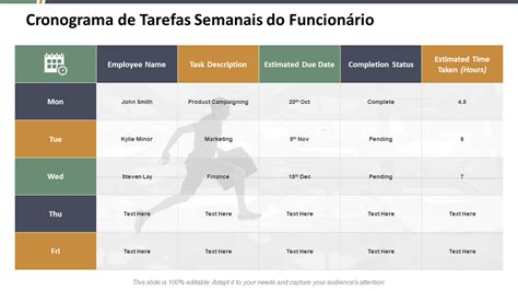 Os 10 Principais Modelos De Tarefas Semanais Exemplos E Amostras