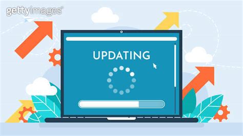Software Update Or Operating System Updating Progress Bar Installing
