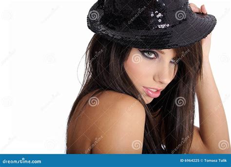 Show Girl Stock Image Image Of Cute Portrait Girl Hair 6964225