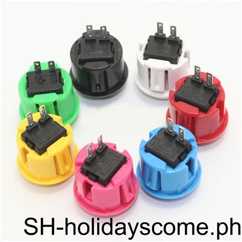 24mm Arcade Push Button Mechanical Gaming Microswitch Sensitive Fixing Maintenance Removable