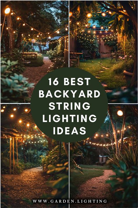 🌟 Creative Patio String Light Patterns🌟 Patio String Lights Backyard
