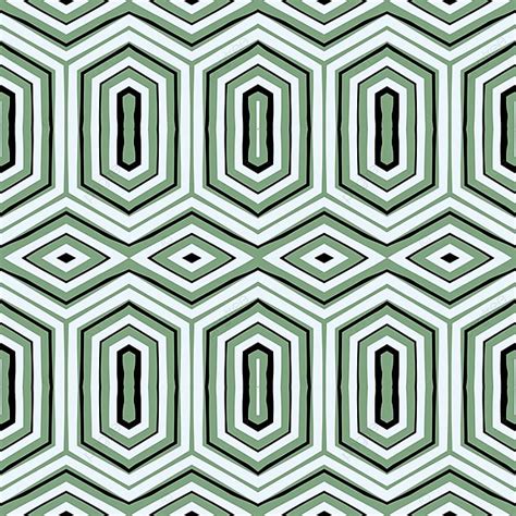 Seamless Striped Vector Pattern Background Hand Ethnic Doodle