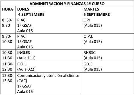 D Orientación Ies Jorge Marique Calendario Exámenes Septiembre