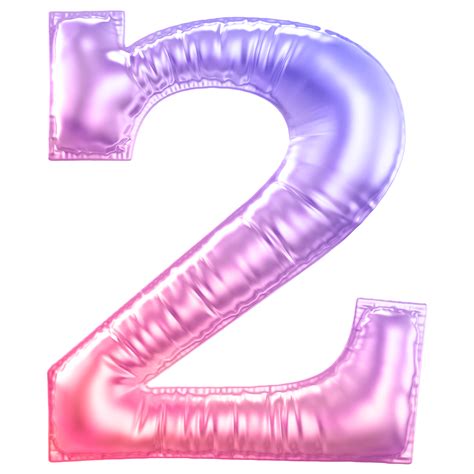 Gradient Bubble Number 2 36308356 Png