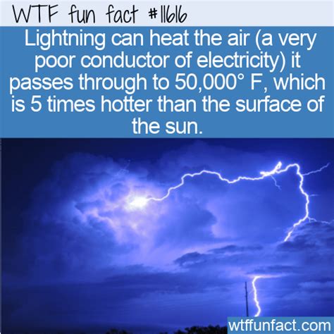 Wtf Fun Fact Lightning Hotter Than The Sun