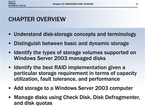PPT MANAGING DISK STORAGE PowerPoint Presentation Free Download ID
