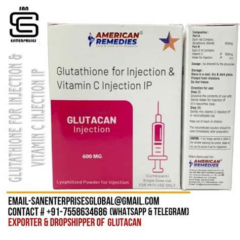 Glutathione Vitamin C Injection 200 Mg Packaging Type Pack Packaging