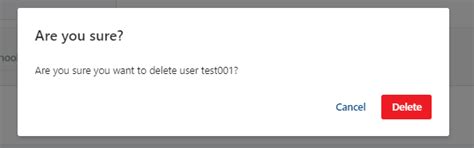 Deleting User Customer Support Portal