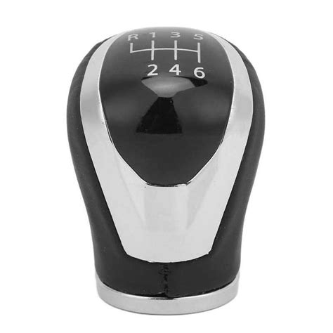 6 Speed Gear Shift Lever Knob Shifter Head Manual Replacement For