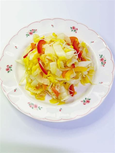 알배추 겨자 샐러드 알배기 배추 무침 다이어트 식단