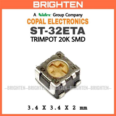 Jual Copal Nidec Trimpot 20k Smd Trimmer Variable Resistor Shopee Indonesia
