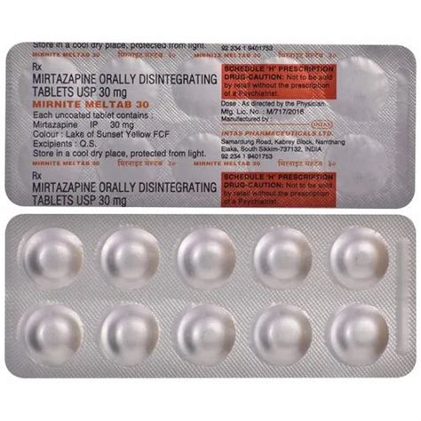 Mirnite Meltab 30 Strip Of 10 Tablets Medpro At ₹ 158 57 Pune Id