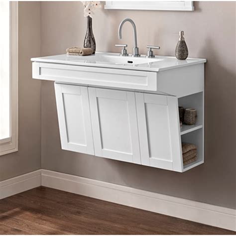 Modern 36 Floating Wall Mount Single Bathroom Vanity Set At Madeline
