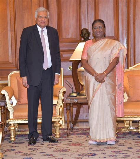 President Ranil Meets Indian Counterpart Sri Lanka Mirror Right To