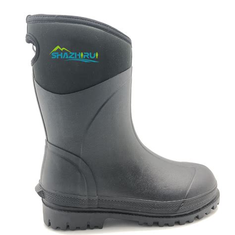 Waterproof Warm Rubber Boots With 7mm Neoprene Durable Outdoor Muck
