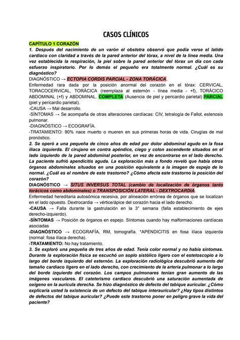SOLUTION Casos Cli Nicos De Embriolog A Ii Studypool