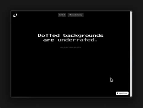 Framer University On Twitter Underrated Framer Resource You Can Add This Sick Looking Dotted