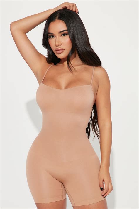 Perfectly Sculpt Shapewear Bodysuit Brown Fashion Nova
