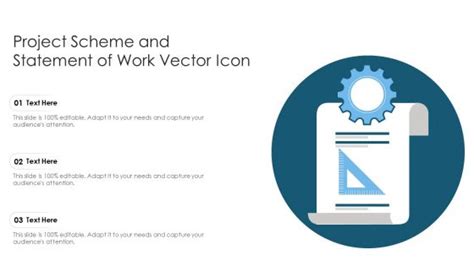 Project Scheme And Statement Of Work Vector Icon PowerPoint Templates Slides And Graphics