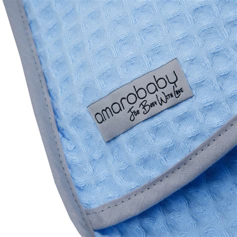 Полотенце вафельное с уголком AmaroBaby WAFFLE 90х90 см голубое купить ...