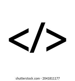 Programming Code Icon Apps Web Sites Stock Vector Royalty Free