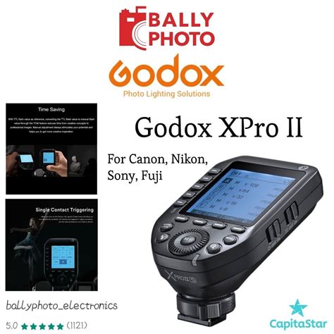 Godox X Pro II S TTL Wireless Flash Trigger, Photography, Photography ...